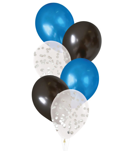 (Create Your Own Helium Balloon Cluster) 12'' Round Confetti (1cm ...