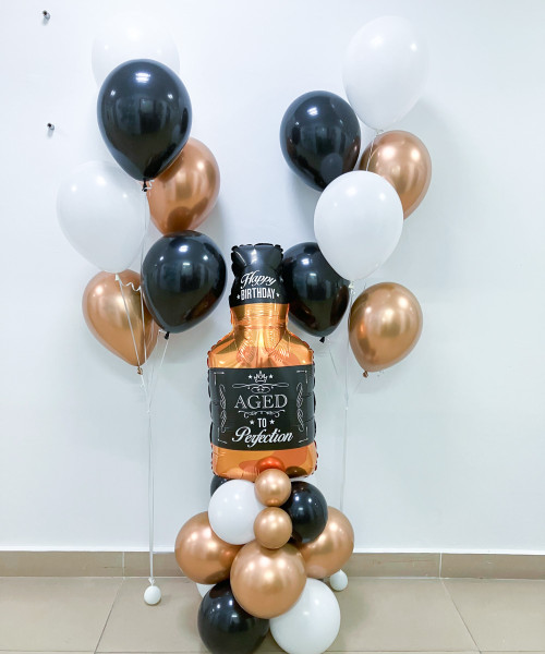 (Trending) Adult Birthday Balloons Package - Aged to Perfection