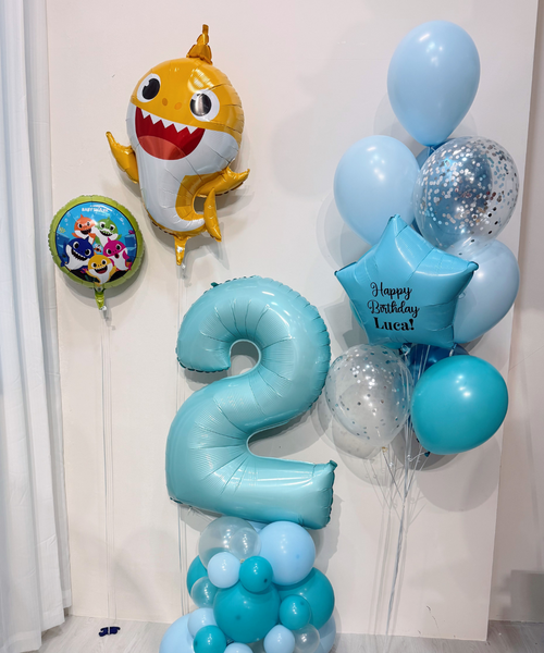 [Pinkfong] Baby Shark Do Do Do Do (Personalised Text) Balloons Package