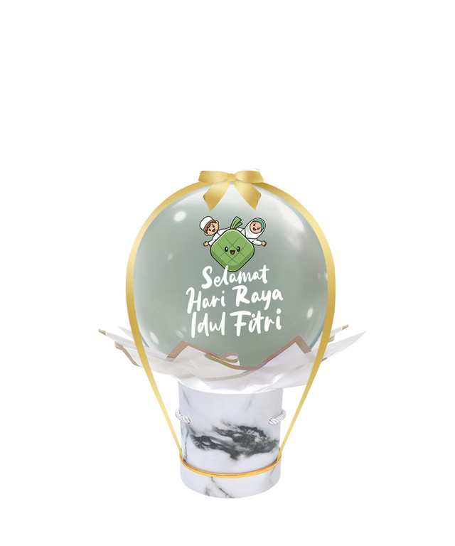 [Sinar Raya] Personalised Jewel Balloon Dome - Selamat Hari Raya Idul Fitri