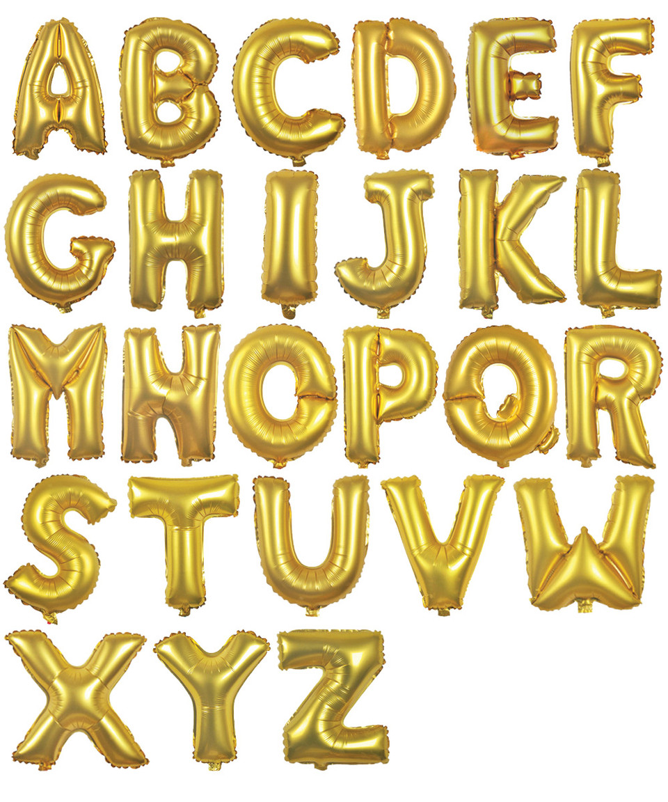 Everyday Balloons - Letter (Alphabet) Balloons - Page 1 - Give Fun