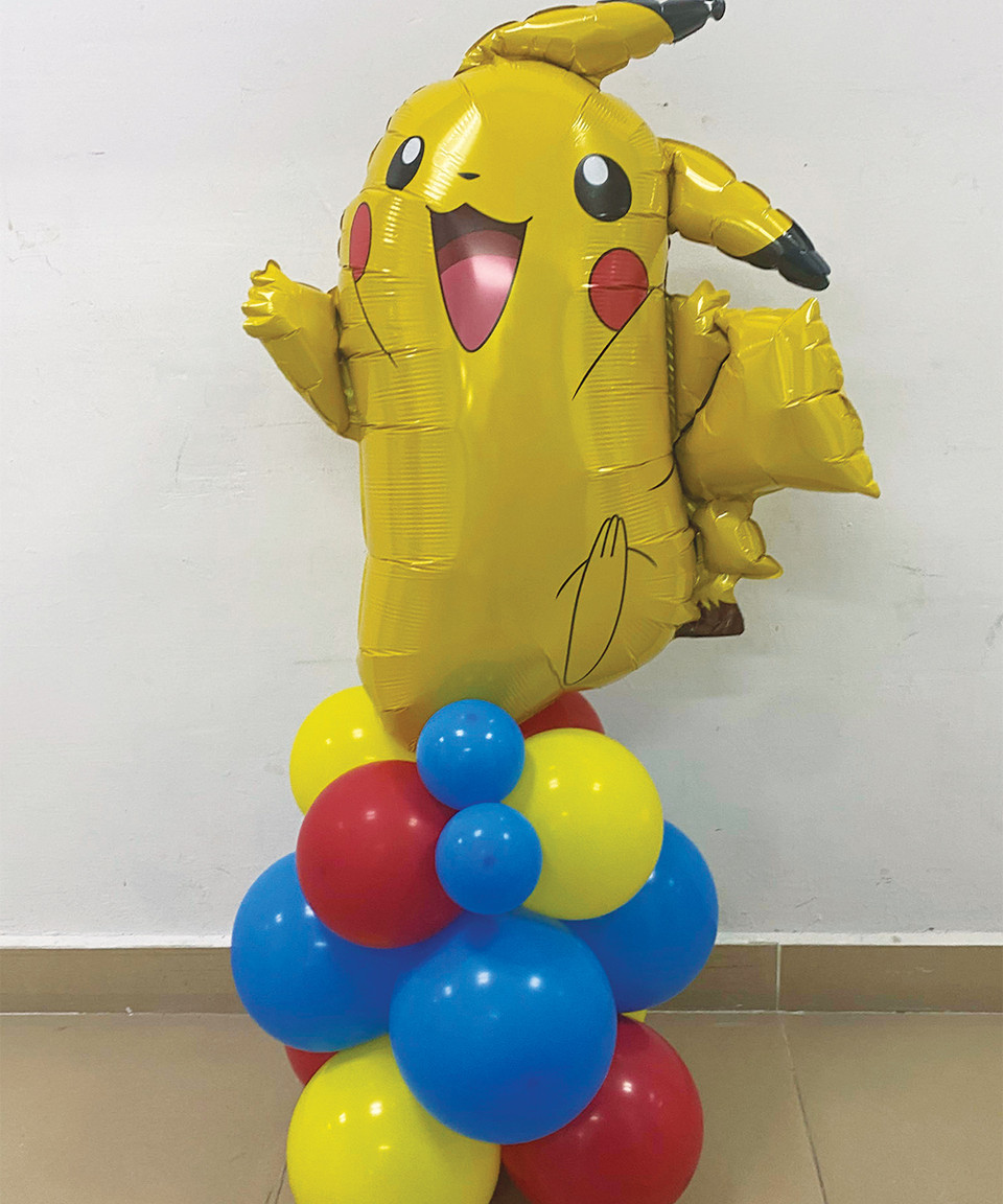 Pikachu Balloon Stand Singapore | Pokémon Birthday Party Decoration