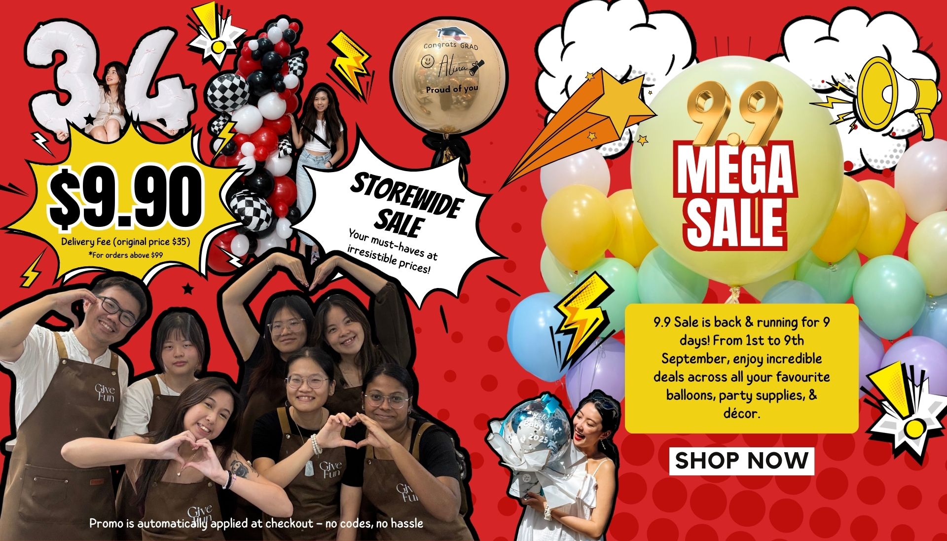 9 Days of 9.9 Deals – Storewide Fun Starts Now! - Give Fun
