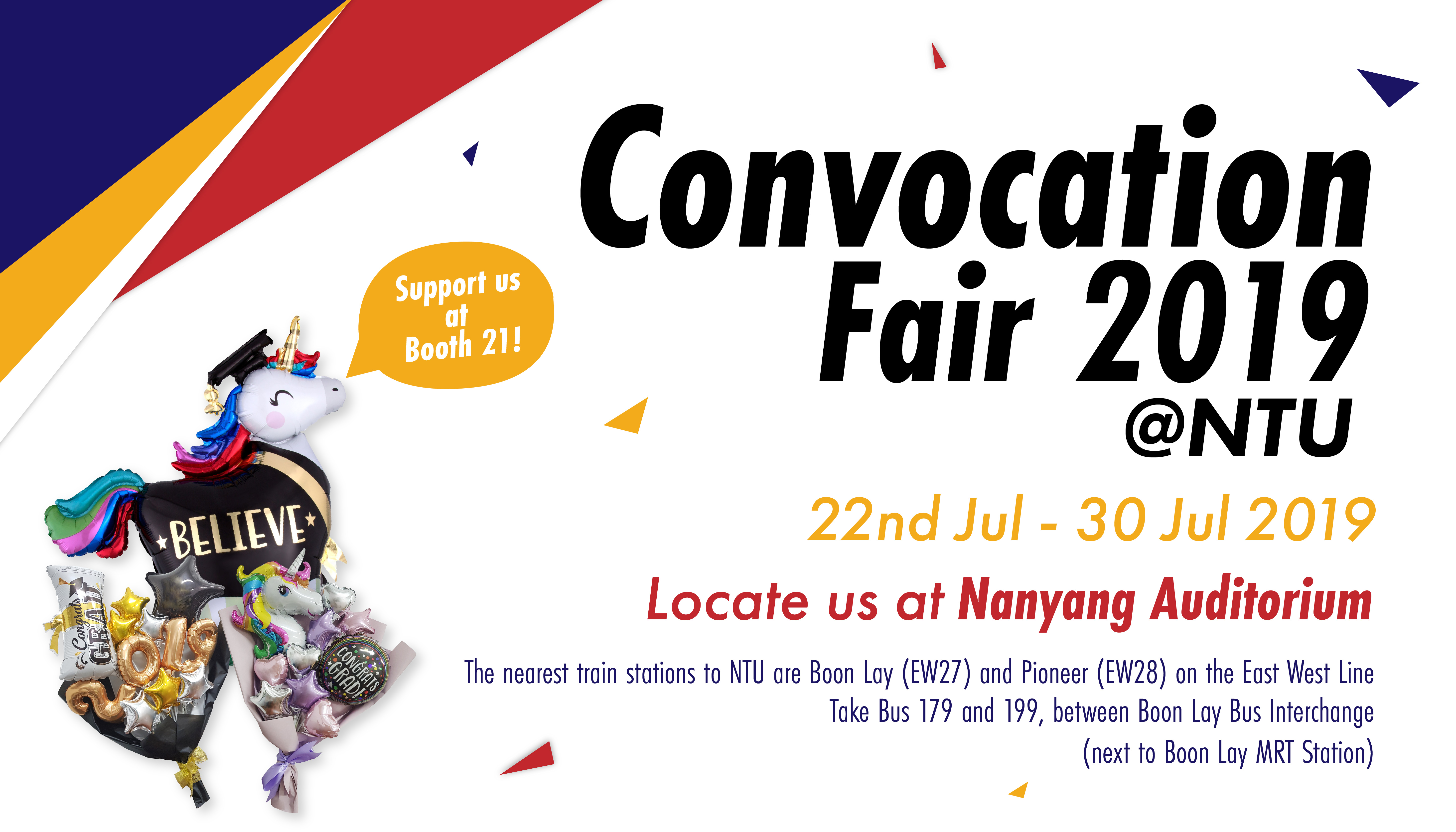 Give Fun Booth 21 @ NTU Convocation Fair 2019 - Give Fun