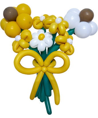 [Graduation] Flower Balloons Hand Bouquet (5 Stalks) - Proud Of You