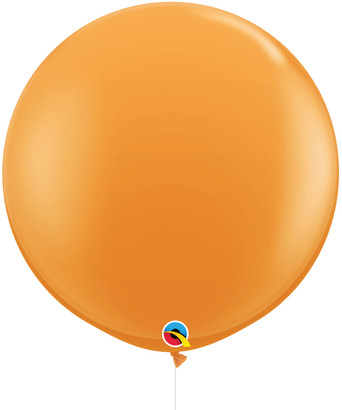 (Trending) 36"/3Feet Jumbo Perfectly Round Latex Balloon - Orange ...