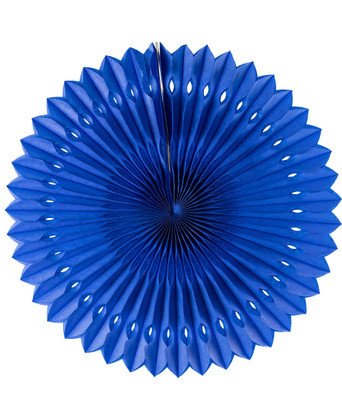 Paper Pinwheel Fan (30cm) - Royal Blue - Give Fun