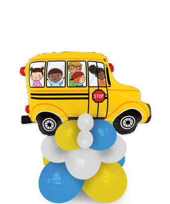 [Transportation] School Bus Balloons Stand - Give Fun