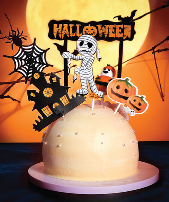 [Spooky Halloween] Halloween Themed Cake/Cupcake Toppers (4 pcs ...