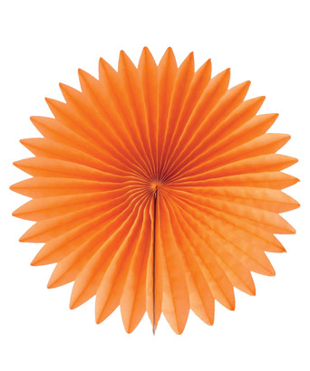 Paper Flower Fan (45cm) - Orange - Give Fun