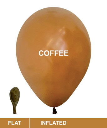 (S136) 12" Standard Fashion Color Round Latex Balloon - Coffee - Give Fun