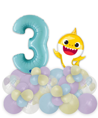 [Pinkfong] Happy Birthday Number Balloons Centerpiece - Baby Shark ...