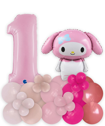 Sanrio Balloon Centerpiece with Number Foil | Custom Balloon Display ...