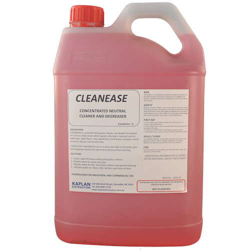 Clean Ease Concentrated Neutral Cleaner and Degreaser 5 Litres ...