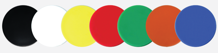 Smooth Plastic Chip - 1 Color, 1 Side - Custom Plastic Tokens