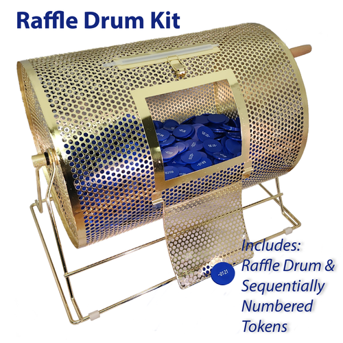 Medium Raffle Drum and Token Set - available with up to 1500 tokens ...