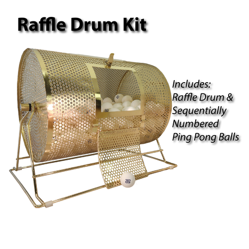 Medium Raffle Drum and Ping Pong Ball Set - available with up to 300 ...