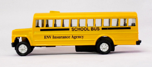 Die Cast School Bus - 5" - Custom Plastic Tokens