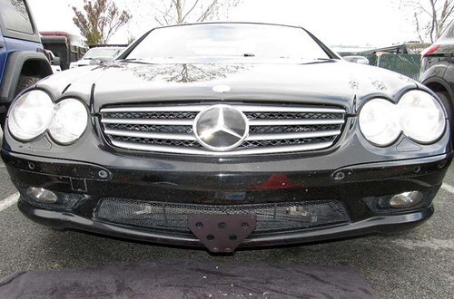 2004 Mercedes SL500 - Quick Release Front License Plate Bracket