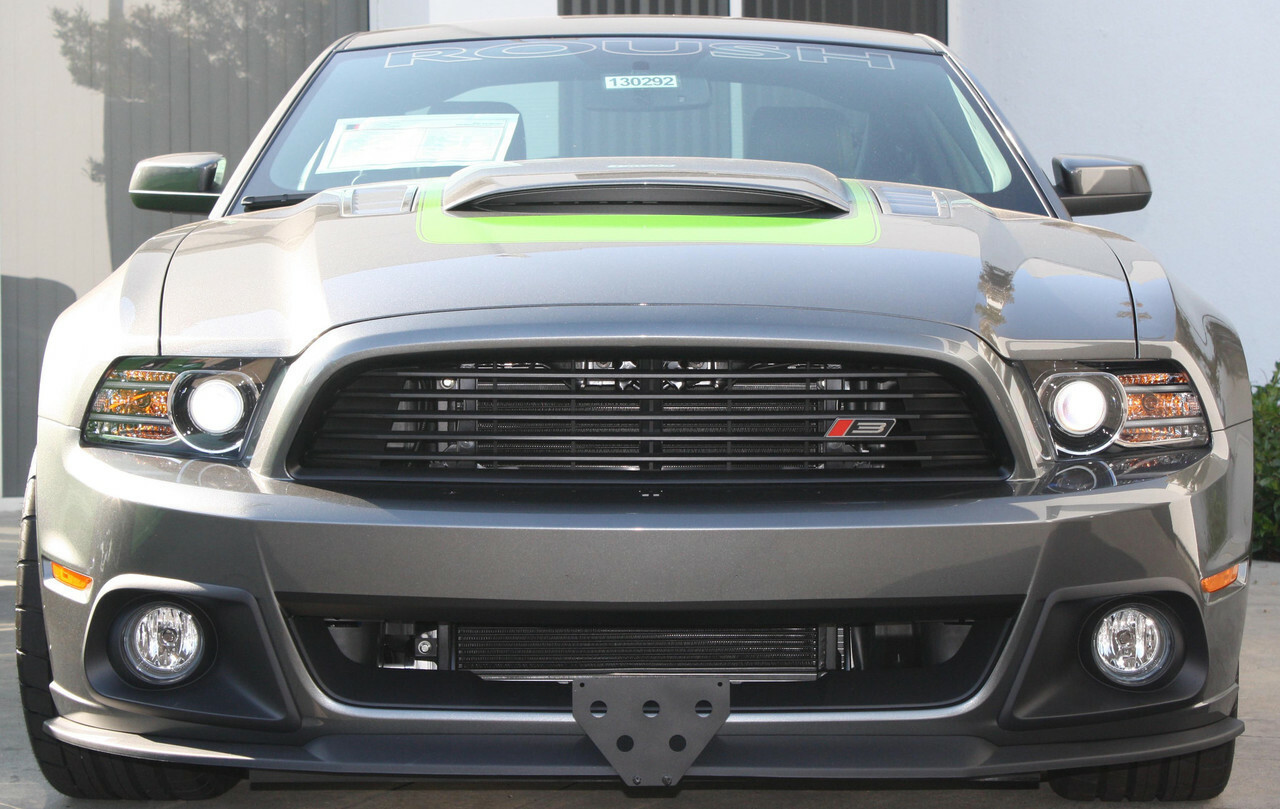 2013-2014 Ford Roush Mustang - Removable Front License Plate Bracket