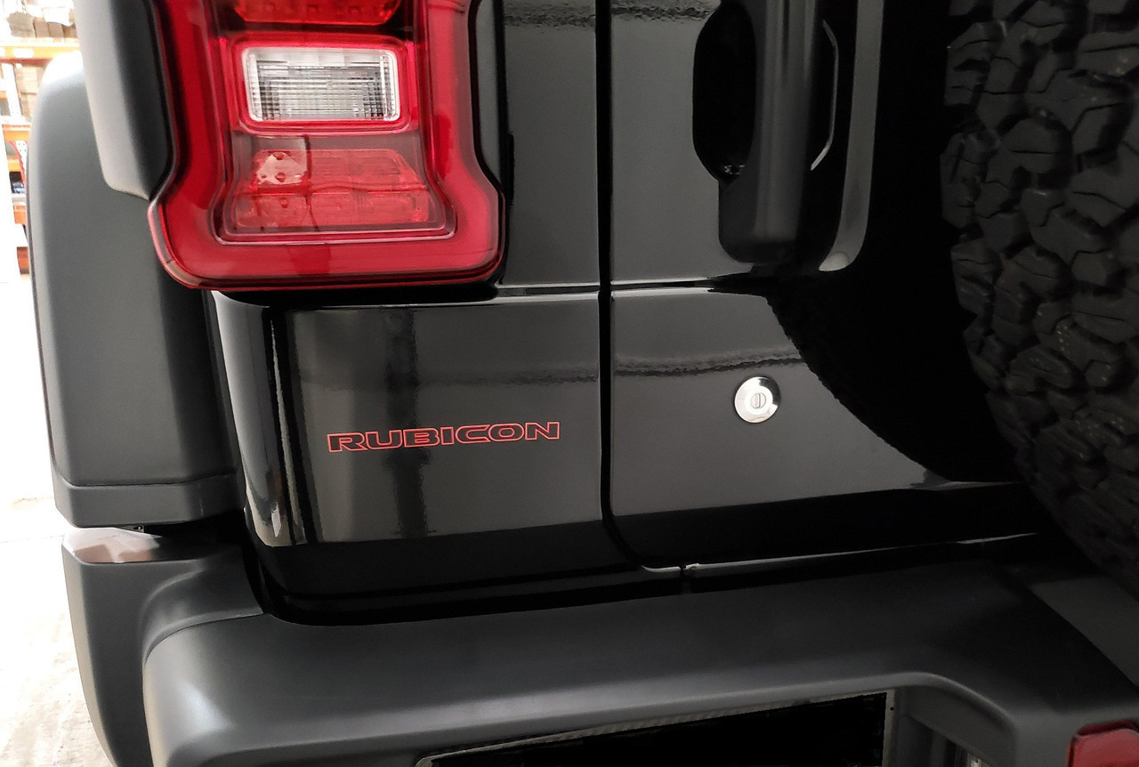 Rubicon Vinyl Decal -Black and Red