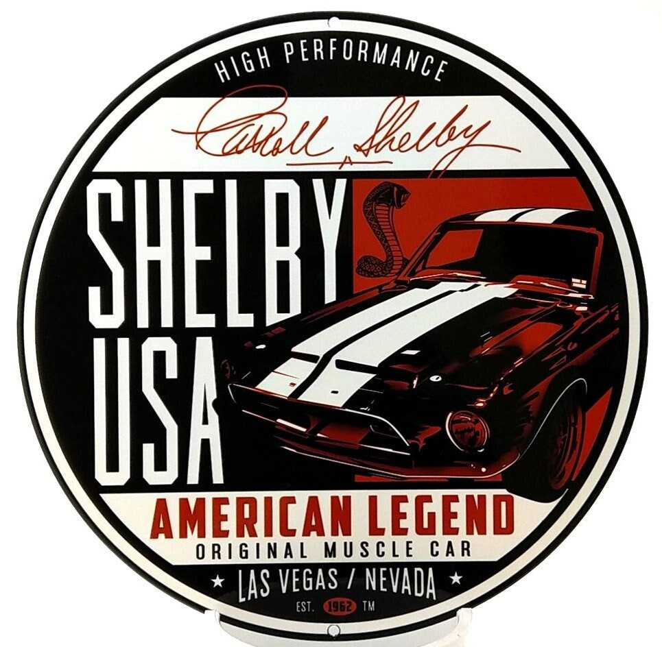 Shelby USA American Legend Steel Sign