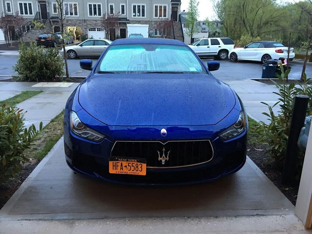 NO Holes Tow Hook Front License Plate Bracket fits Maserati Ghibli