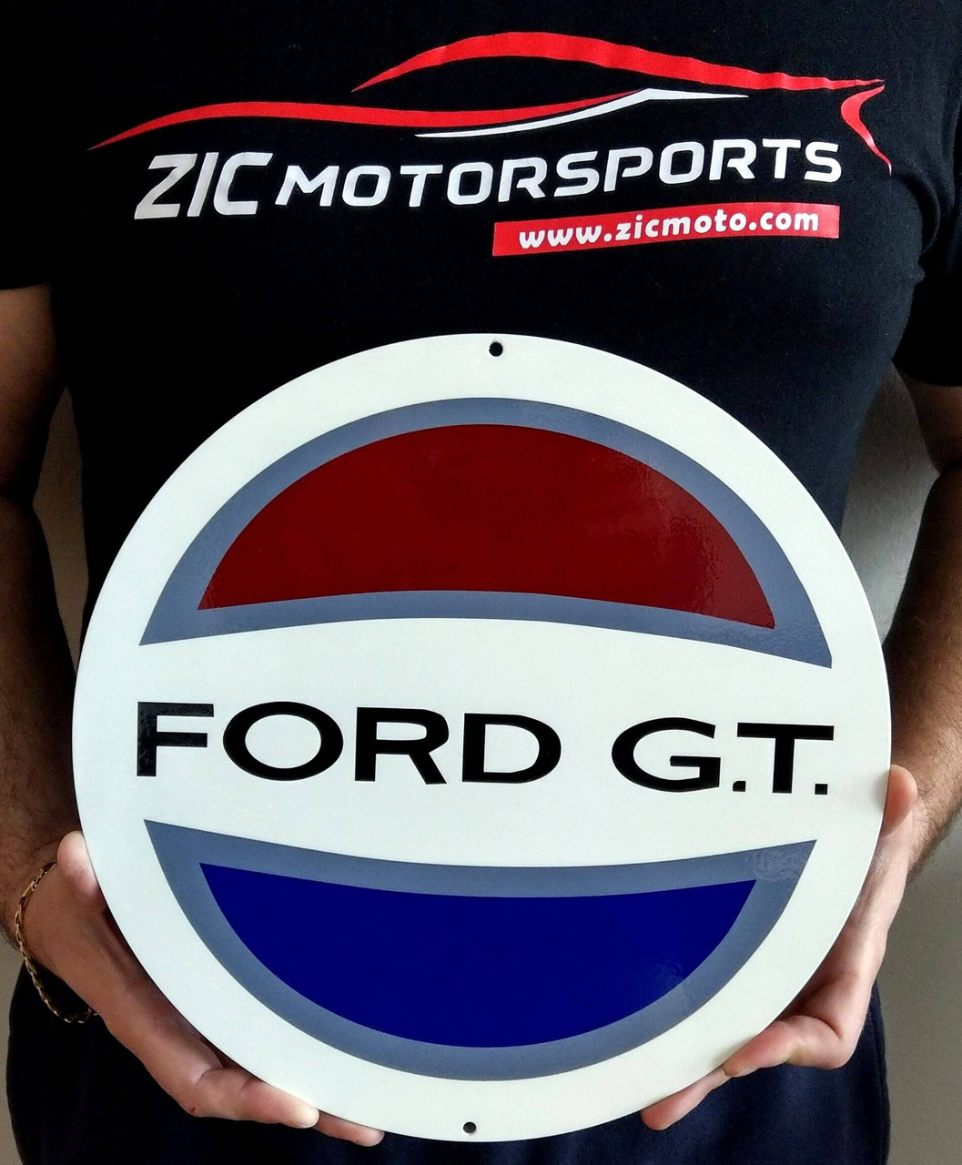 Vintage Ford GT Logo Steel Sign