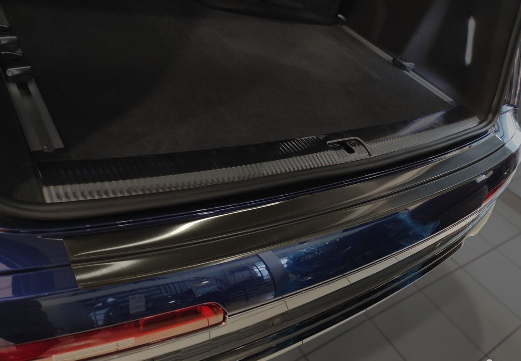 2016-2019 Audi Q7 Graphite Black - Stainless Steel Rear Bumper ...