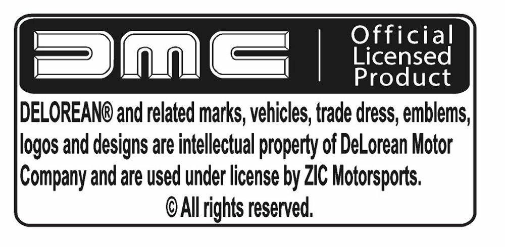 DeLorean DMC Grille Logo Steel Garage Sign