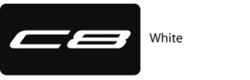 Corvette C8 Sun Visor Warning Label Blackouts