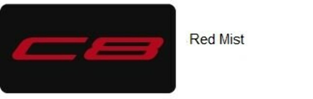 Corvette C8 Sun Visor Warning Label Blackouts