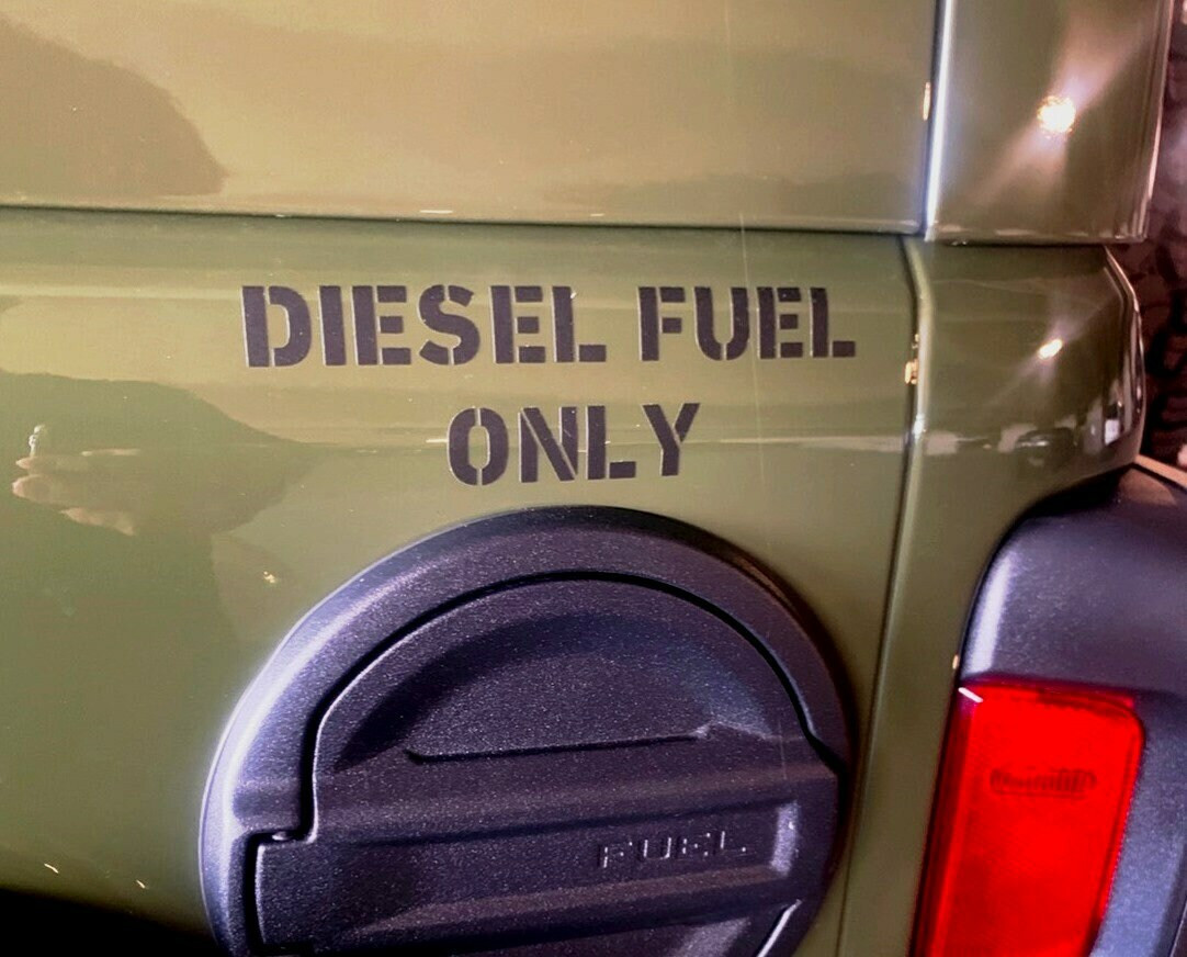 Diesel Fuel Only Vinyl Decal