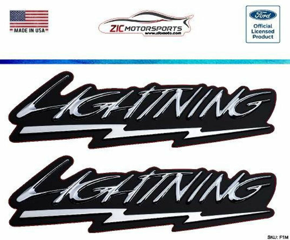 Ford Lightning Vinyl Decals in/out door with air release NOT OE ...