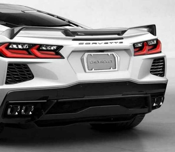 Corvette C8 Boomerang License Plate Frame
