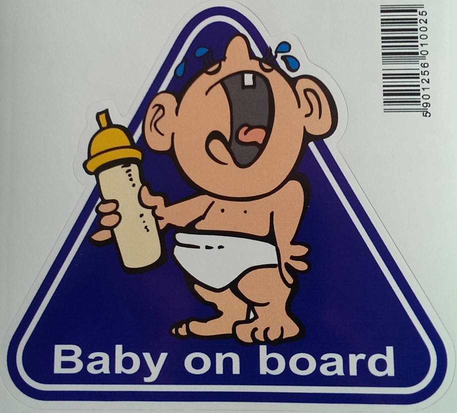 Funny Crying Baby on Board Decal Sticker - ZIC Motorsports