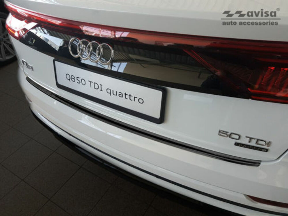 2019-Present Audi Q8 - Graphite Stainless Steel Rear Bumper Protector Guard