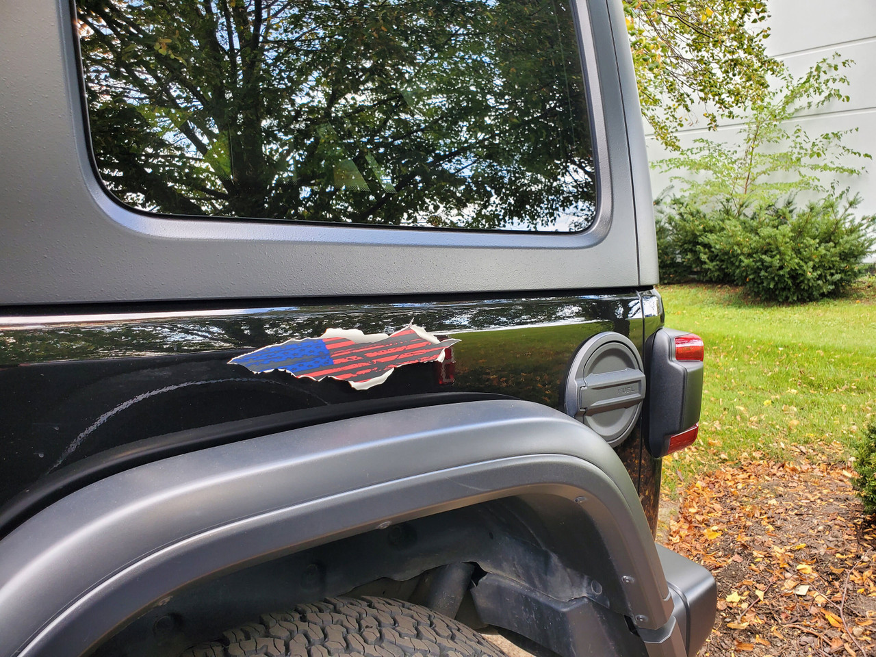 USA Flag Rip Vinyl Decal 12" x 3" - ZIC Motorsports