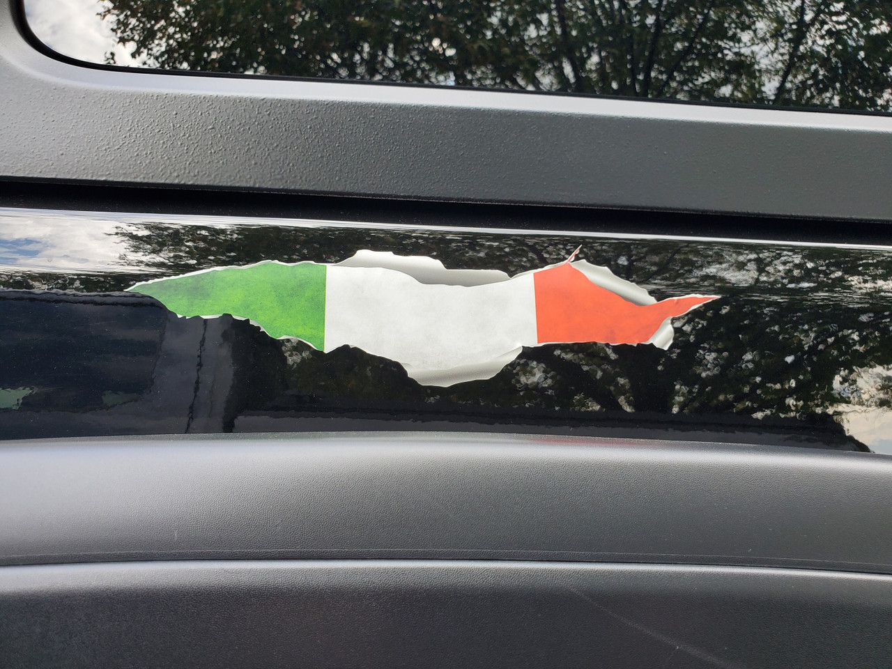 Italy Flag Rip Vinyl Decal 12" x 3" - ZIC Motorsports