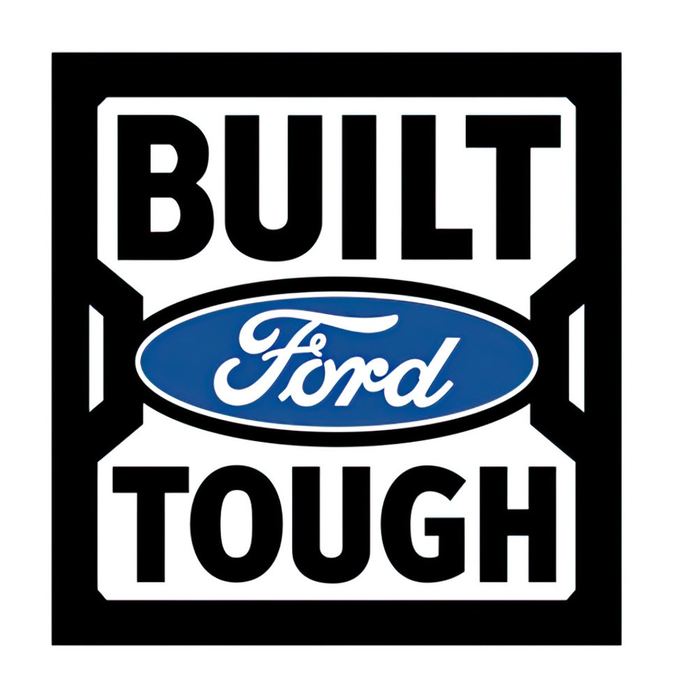 Modern Built Ford Tough Vinyl Decal