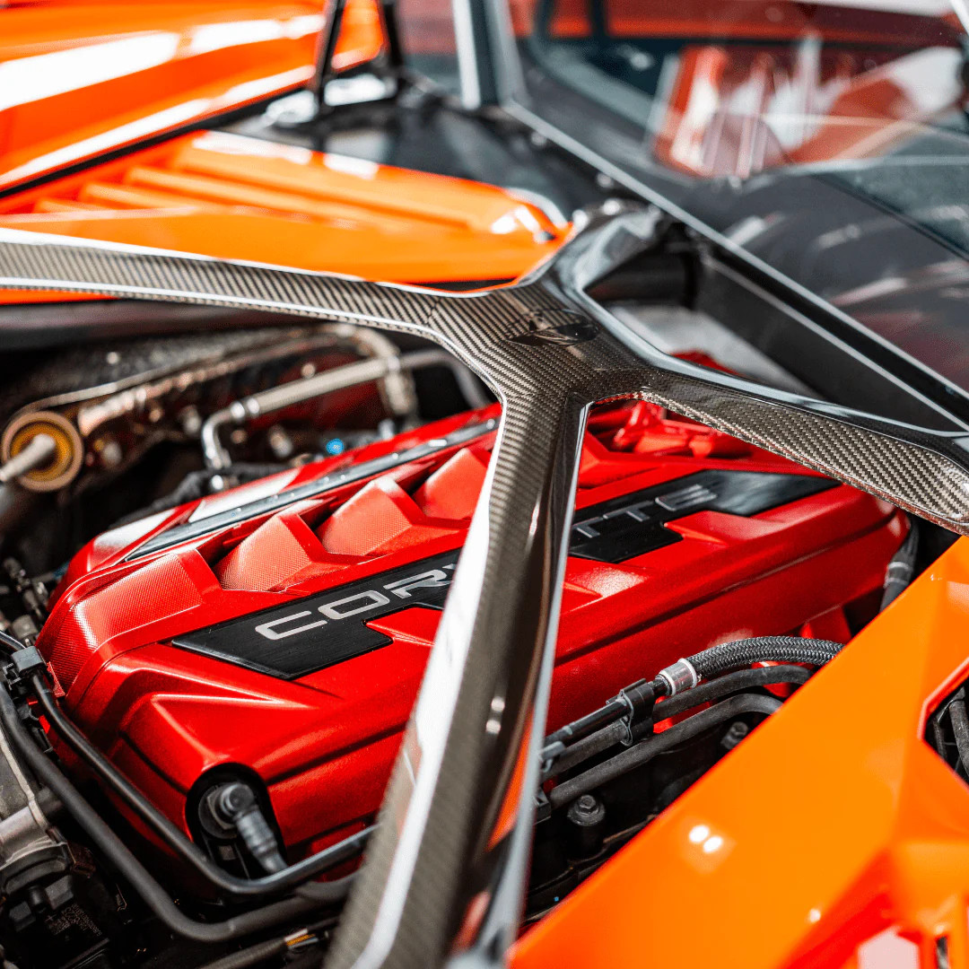C8 Corvette Stingray LT2 Red Engine Cover