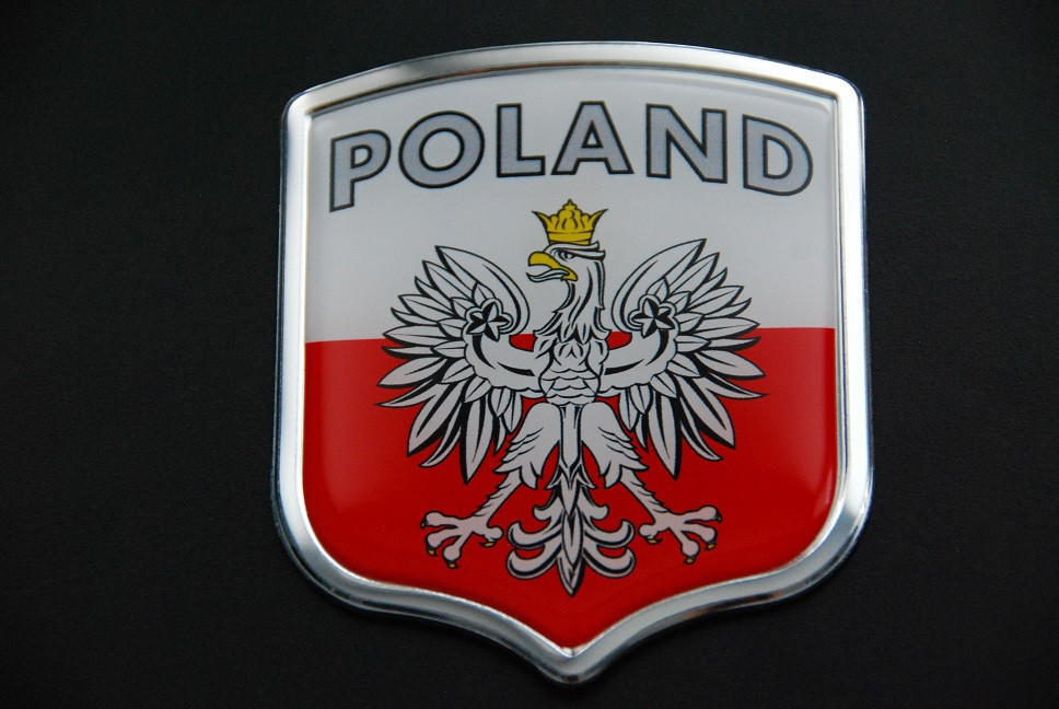 Polish Poland Resin and Aluminium Country Badge with Eagle and Flag ...