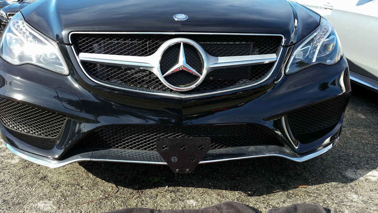 2016 Mercedes E400 Coupe Sport - Quick Release Front License Plate Bracket