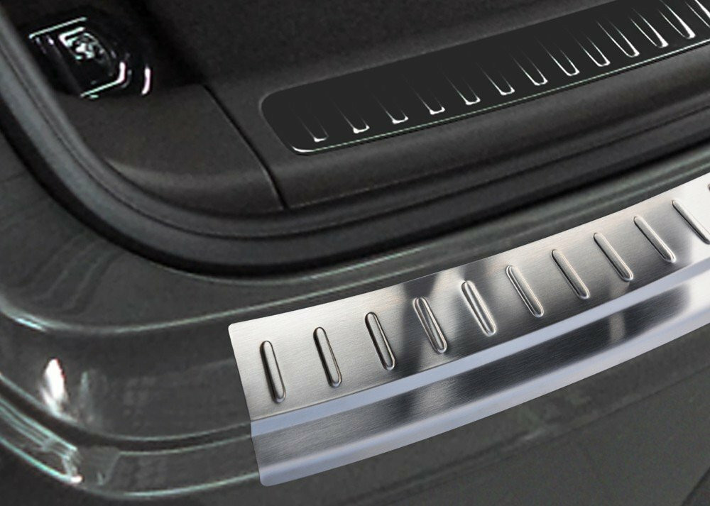 2014+ Porsche Macan - Brushed Stainless Steel Rear Bumper Protector