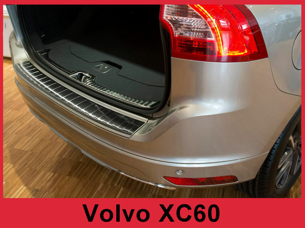 2014- 2017 Volvo XC60- Graphite Black Stainless Steel Rear Bumper ...