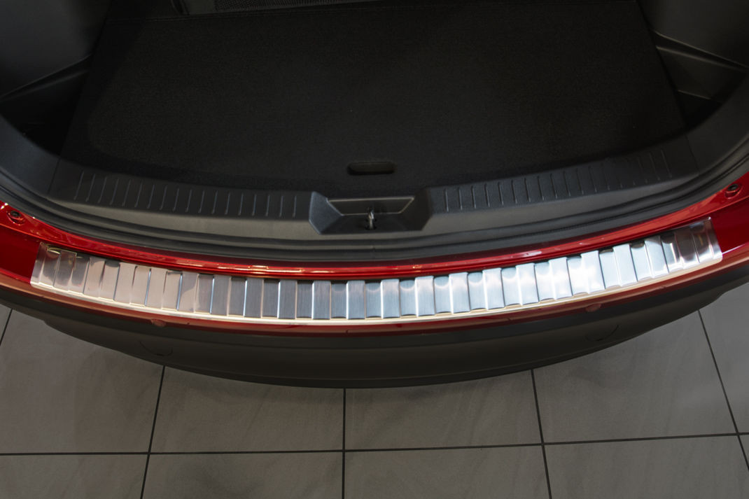 2013- 2017 Mazda CX-5 - Brushed Stainless Steel Rear Bumper Protector Guard