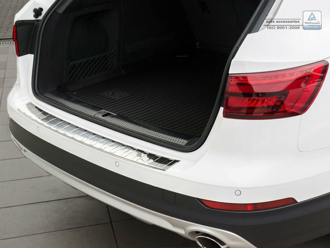 2017 + Audi A4 B9 Allroad - Brushed Stainless Steel Bumper Protector Guard