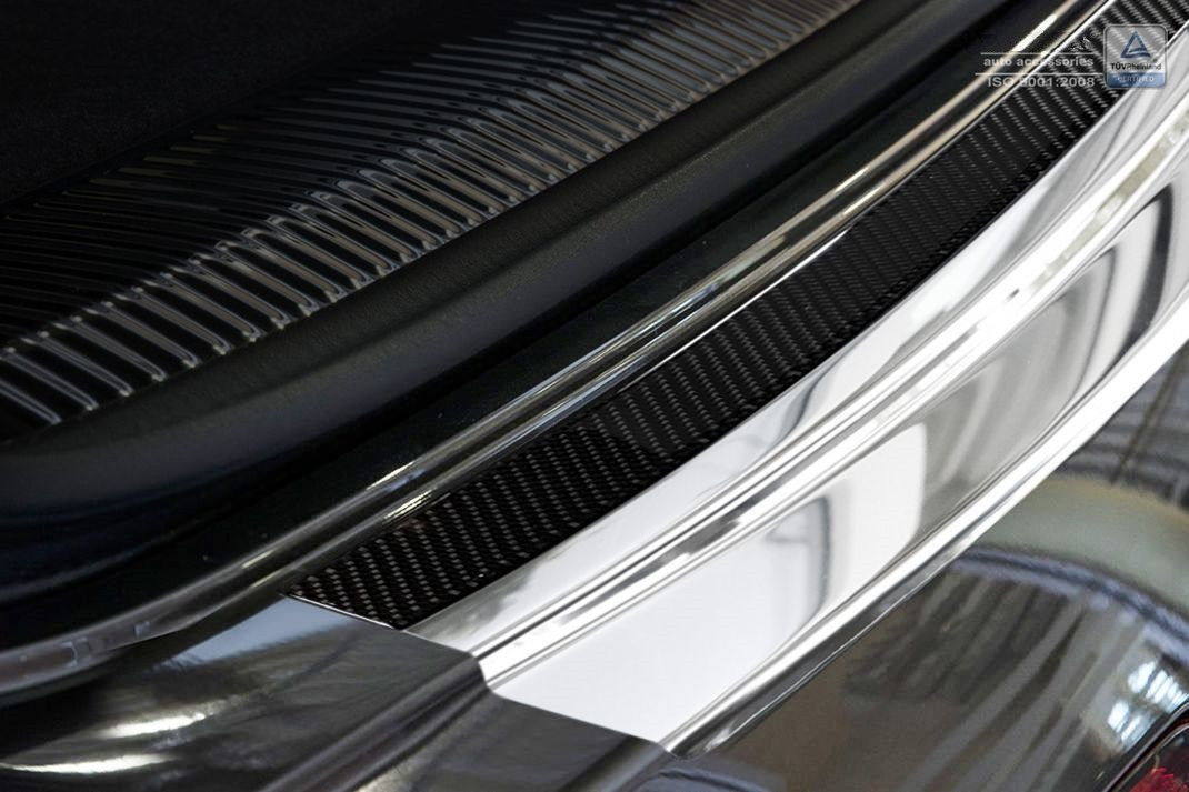 2016- 2019 Audi Q7 - Carbon Fiber and Stainless Steel Rear Bumper ...