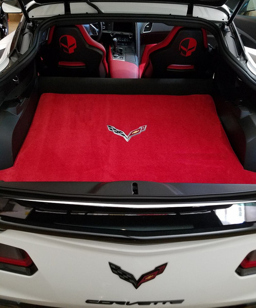 Lloyd Mats C7 Corvette Cargo Mat with Crossed Flags and Corvette Script ...