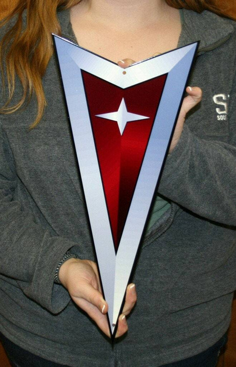 Pontiac Arrow Emblem Flat Steel Sign